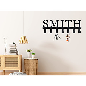 HZYCYYFC Custom Name Key Rack, Personalized Key Holder for Wall, Personalized Name Hook, Backpack Hook, Towel Hook, Personalized Key Hooks for Wall, Key Hanger, Key Holder Wall Mounted