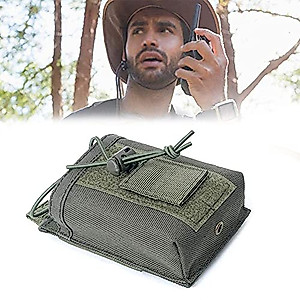 LIVIQILY 1000D Nylon Outdoor Tactical Pouch Sports Pendant Military Molle Radio Walkie Talkie Holder Bag Hunting Magazine Pouches Pocket