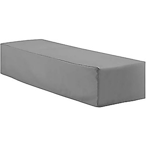 Crosley Furniture CO7506-GY Heavy-Gauge Reinforced Vinyl Outdoor Chaise Lounge Cover, Gray
