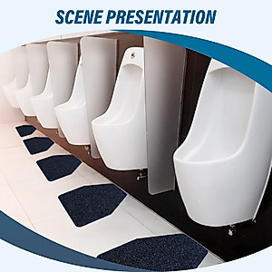 Urinal Mats Commercial Non Slip Splash Mat Floor Urinal Pads for Men Restroom Office Dark Gray 6 Pack for Bathroom Toilet Bulk Washable Disposable Large(17Inch x20.5Inch)