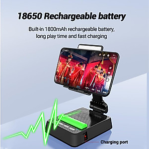 VIGROS Cell Phone Stand with Wireless Bluetooth 5.2 Speaker for Desk Anti-Slip Base HD Stereo Sound for Home and Outdoors with Speaker Compatible with iPhone Cell Phone Tablets