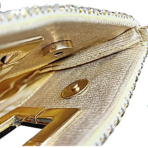 Halemet Rhinestone Crossbody Bags for Women Elegant Evening Bag Satchel Crossbody Bag Purses for Wedding Party 2023