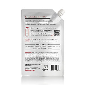Beast 2 in 1 Moisturizing Shampoo and Conditioner for Cleansing and Hydrating with Coconut Oil, Shea Butter, & Vitamin E for Men and Women
