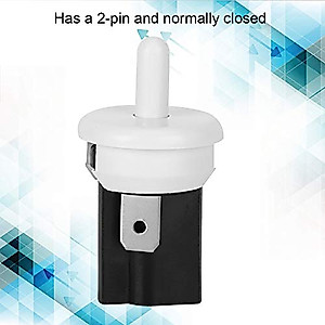 wendeekun Refrigerator Door Light Switch Refrigerator Light Components Momentary Open Normal Closed Materials/Strong and