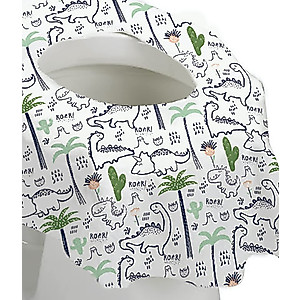 Disposable Toilet Seat Covers – 20 Pack – Extra Large - Waterproof – Shield Your Kids from Public Restrooms or During Toddler Potty Training (Blue Dinosaur)