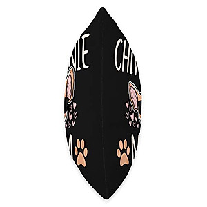 Chiweenie Dog Mom tee Chiweenie Love Cool Chihuahua Cute Dog Mom Owner Lover Tee Throw Pillow, 16x16, Multicolor