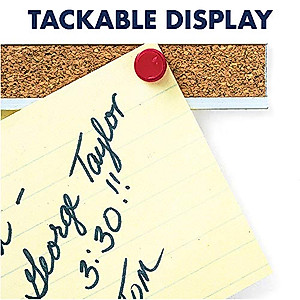 Quartet Bulletin Bar Strip, Cork Board, 48" x 1", Aluminum Frame, Beige (2006)