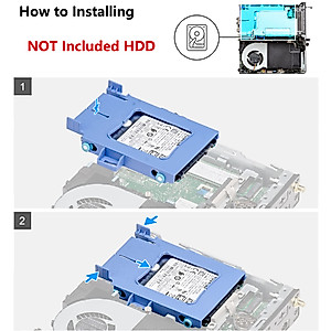 Deal4GO SATA Hard Drive Cable 0C38N CGH6X w/HDD Caddy Carrier RNXJT 0RNXJT for Dell Precision 3240 T3240 OptiPlex 7080 Micro Form Factor Desktop