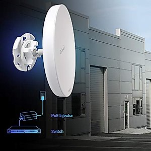 EnGenius Technologies Wi-Fi 5 Outdoor AC867 5Ghz Wireless Access Point/Client Bridge, Long Range, PTP/PTMP, IP55, 26dBm Transmit Power with 19dBi Directional Antennas, GigE Port (EnStation5-AC Kit)