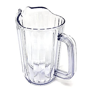 Choice 32 oz. Clear SAN Plastic Water Pitcher, BPA free