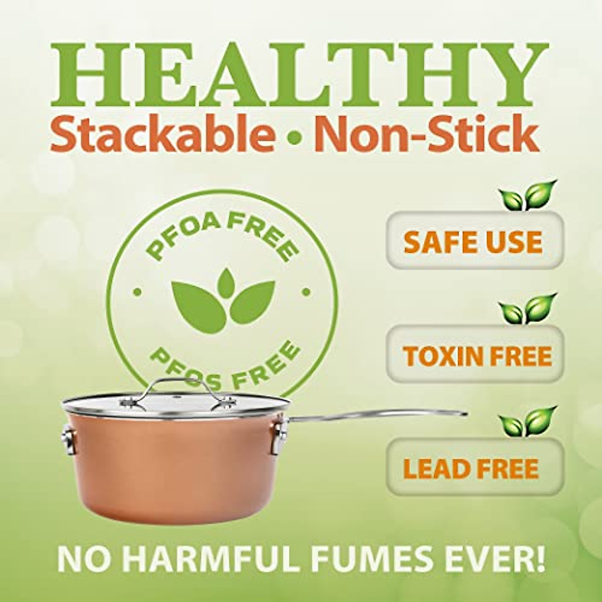 Gotham Steel Stackmaster Pots & Pans Set – Stackable 10 Piece Cookware Set Saves 30% Space, Ultra Nonstick Cast Texture Coating, Includes Fry Pans,, Saucepans, Stock Pots and More – Dishwasher Safe