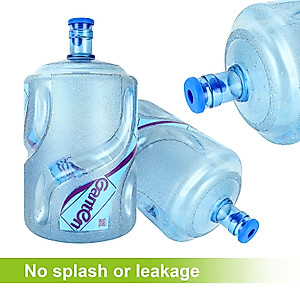 QTLCOHD 8 Pack 5 Gallon Water Jug Cap Reusable 5 Gal Water Jug Caps Silicone Water Bottle Caps Water Jug Cover Replacement No Spill for 55mm Standard/Screw/Crown Bottle Water Dispenser Caps