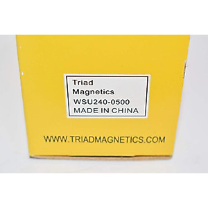 TRIAD MAGNETICS WSU240-0500 AC-DC Converter, External Plug in, 1 O/P, 12W, 24V