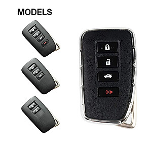 1797 Key Cover for Lexus Accessories is ES GS RX NX GX UX LX RC IS200t IS250 ES350 GS350 RX350 NX200t Case Holder Car Remote Chain Ring Shell Protector Women Men TPU Slowing Silver