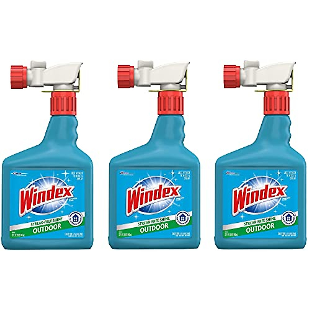 Windex mnh Outdoor Glass & Patio Cleaner, 3 Pack of 32 oz