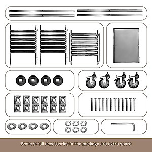 BriSunshine 2 Row Bakery Bun Pan Rack,2x6 Tiers Stainless Steel Sheet Pan Rack Trolley with Wheels & Top Table,Commercial Cooling Storage Rack Cart for Kitchen Restaurant,29.3" Lx21.6 Wx37.2 H