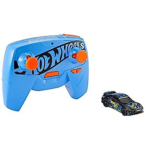 Hot Wheels RC Car, Remote-Control 2017 Nissan GT-R in 1:64 Scale, Works On and Off Hot Wheels Track, Includes Track Adapter​​​​