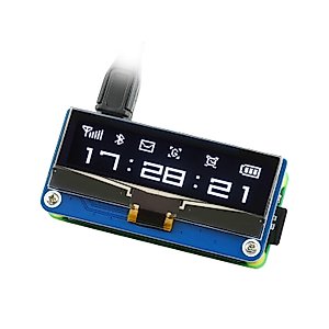 waveshare 2.23inch OLED Display HAT for Raspberry Pi 128×32 Pixels with Embedded 1305 Driver Communicating via SPI or I2C Interface.