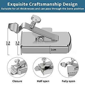 TIGARI Magnetic Seam Guide for Sewing Machine, Magnetic Sewing Guide with Clip, Multifunctional Ruler, Hemmer Guide, Seam Guide, Hem Guide for Walking Foot Sewing Machine, Sewing Supplies Accessories