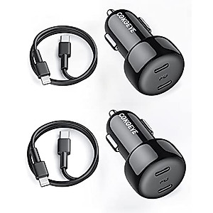 [Apple MFi Certified] USB C Car Charger, for iPhone Fast Car Charger PD 40W Dual Ports 2Pack Car Phone Charger with Lightning Cable Compatible with iPhone 14/13/12/11/Pro/MAX/XS/iPad Pro/Samsung
