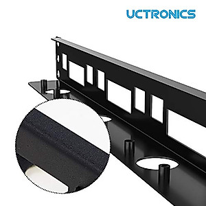 UCTRONICS 1U Rack for Raspberry Pi, 19" Rackmount Supports 1-4 Units of All Raspberry Pi 5/4B/3B/B+ Models