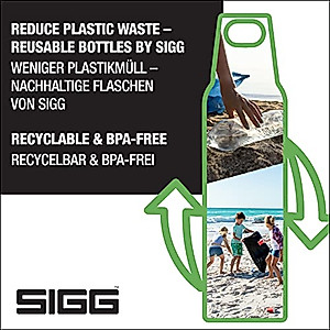 SIGG - Insulated Water Bottle White - Thermo Flask Hot & Cold One with Tea Infuser - Leakproof. BPA Free - 18/8 Stainless Steel - 17 Oz