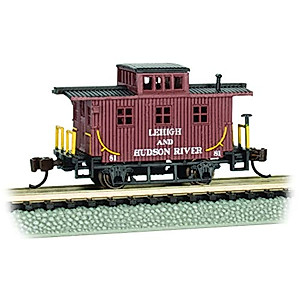 Bachmann Trains - Old-TIME Bobber Caboose - Lehigh & Hudson River #81 - N Scale