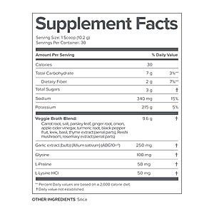 Gundry MD® Lectin Free Vegetable Broth, 30 Servings