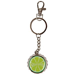 West Coast Novelty, Corona Extra Lime Wedge Bottle Opener Keychain, Green, One Size