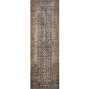 Loloi Amber Lewis x Billie Ink/Salmon 5'-0" x 7'-6" Area Rug