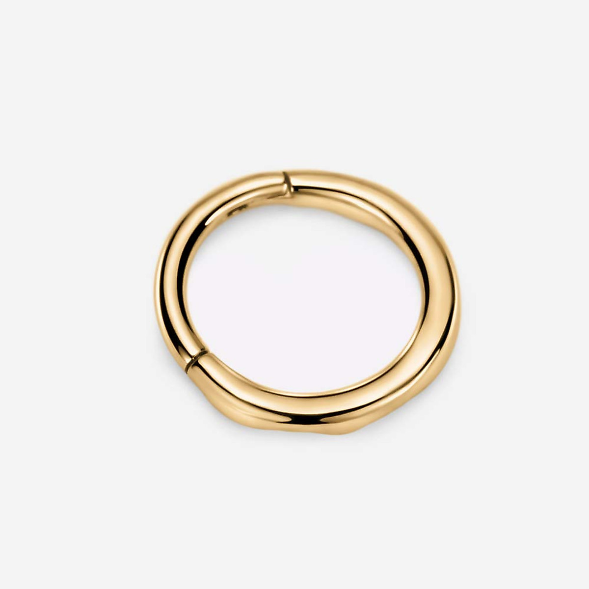 FANSING 316L Surgical Steel Wavy Hinged Cartilage Earring Hoop Piercing Earrings for Women Daith Helix Tragus 16 Gauge Septum Jewelry 8mm Nose Rings Septum Clicker Rose Gold