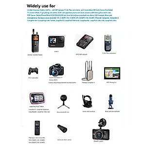 DC 5V Adapter,Mini USB Cable AC DC Adapter Mini B DC Cord for Scan Radio,Record, T1 Calculator,Blue Dnowball Mic, MP3,Camera,Tablet,Hub,DVR, ps3 Controller,Black