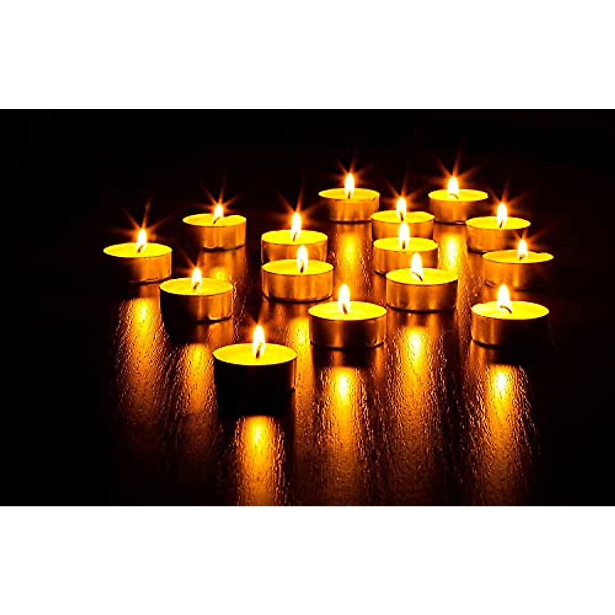 Ohr Mini Tealight Candles - 50 Pack Bulk Tea Lights Candles - White Tealights Unscented - 1 Hour Burn Time