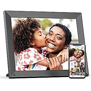 FULLJA WiFi Large Digital Photo Frame 15 inch - Smart Digital Picture Frame, 32GB, Motion Sensor, Full Function, Share Photos and Videos via App or Email, Unlimited Cloud Storage, Wall Mountable