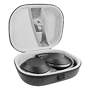 Geekria Shield Headphones Case Compatible with Sony WH-1000XM4, WH-1000XM3, WH1000XM2, WH-XB910N, MDR1000X Case, Replacement Hard Shell Travel Carrying Bag with Cable Storage (Dark Grey)
