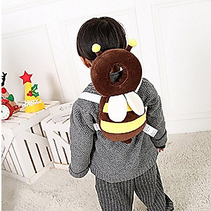 Baby Toddlers Head Protective, Adjustable Infant Safety Pads for Baby Walkers Protective Head Cute Small bee