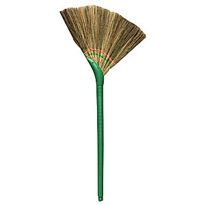 First World Brand 掃把Choi Bong Co Vietnam Hand Made Straw Soft Broom with Plastic Handle 12" Head Width, 40" Overall Length -1pc