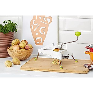 Ibili 5-in-1 Mouli Rotary Cheese Grater, Slicer, Made in Spain, Includes 5 Stainless Steel Interchangeable Variated Discs, Dishwasher Safe