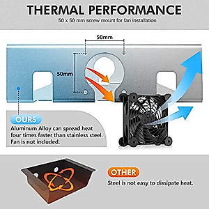 Under Table Shelf - Clear Under Desk Shelf for Laptop, PC,Mac Mini, Computer, and Gadget. Under Table Mount Shelf, Storage, Desk Hanging Organizer, Desk Laptop Holder, PC Desk Mount
