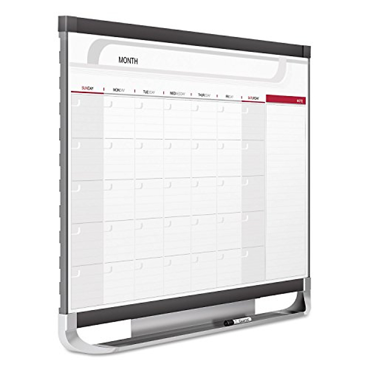 Quartet Dry Erase Calendar Board, Planner, Magnetic Whiteboard, 3' x 2', Yearly, Total Erase Surface, Prestige 2 (CP32P2)