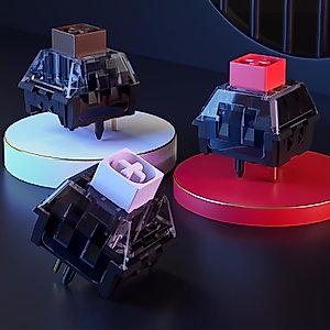 Kailh Box White V2 Switch for Mechanical Gaming Keyboard, 5 Pin Clicky Switch （Box V2 White,108PCS）