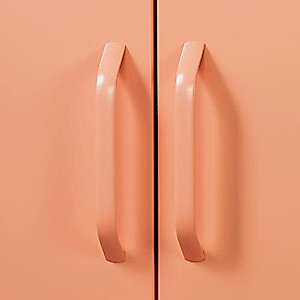 South Shore Crea Metal 2-Door Accent Cabinet, Orange