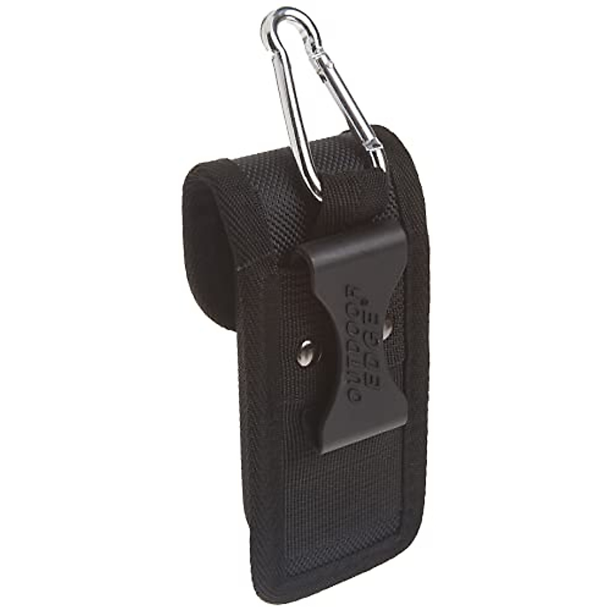 Outdoor Edge 4.5" Nylon Utility Holster - for Carrying Folding Knives, Multi-Tools, Gun Magazines and Accessories - Includes Belt Clip and Carabiner