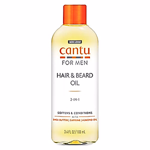 Cantu for Men Hair & Beard Oil, 3.4 fl oz (Packaging May Vary)