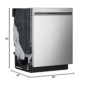 Front Control Dishwasher with QuadWash™