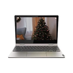 Lenovo ChromeBook C340 11.6" HD (1366 x 768) 2-in-1 360° flip-and-fold Design Touchscreen Laptop, Intel Celeron N4000, 4GB RAM, 32GB eMMC, Webcam, Bluetooth, Chrome OS, EAT 64GB SD Card, Platinum Gray