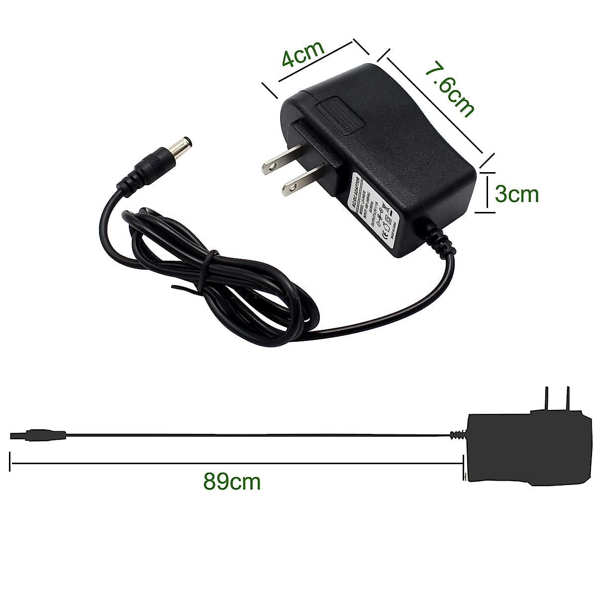 4.5V 1Amp AC to DC Adapter Power Supply, 4.5W 1000ma AC 100-240V to 4.5V, 2.5mm X 5.5mm Plug(Pay Attention to The Size. Make Sure it Works for Your Products)