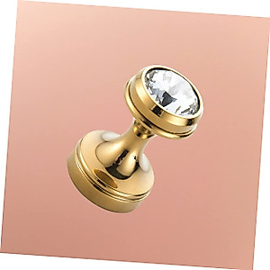 ARTIBETTER 3 Pcs Wall Hanging Hook Furniture Door Hanger Curtain Buckle Diamond Wall Hook Bathroom Crystal Hook Wall Towel Hook Crystal Curtain Holdbacks Kitchen Cabinet Decor Coat Heavy