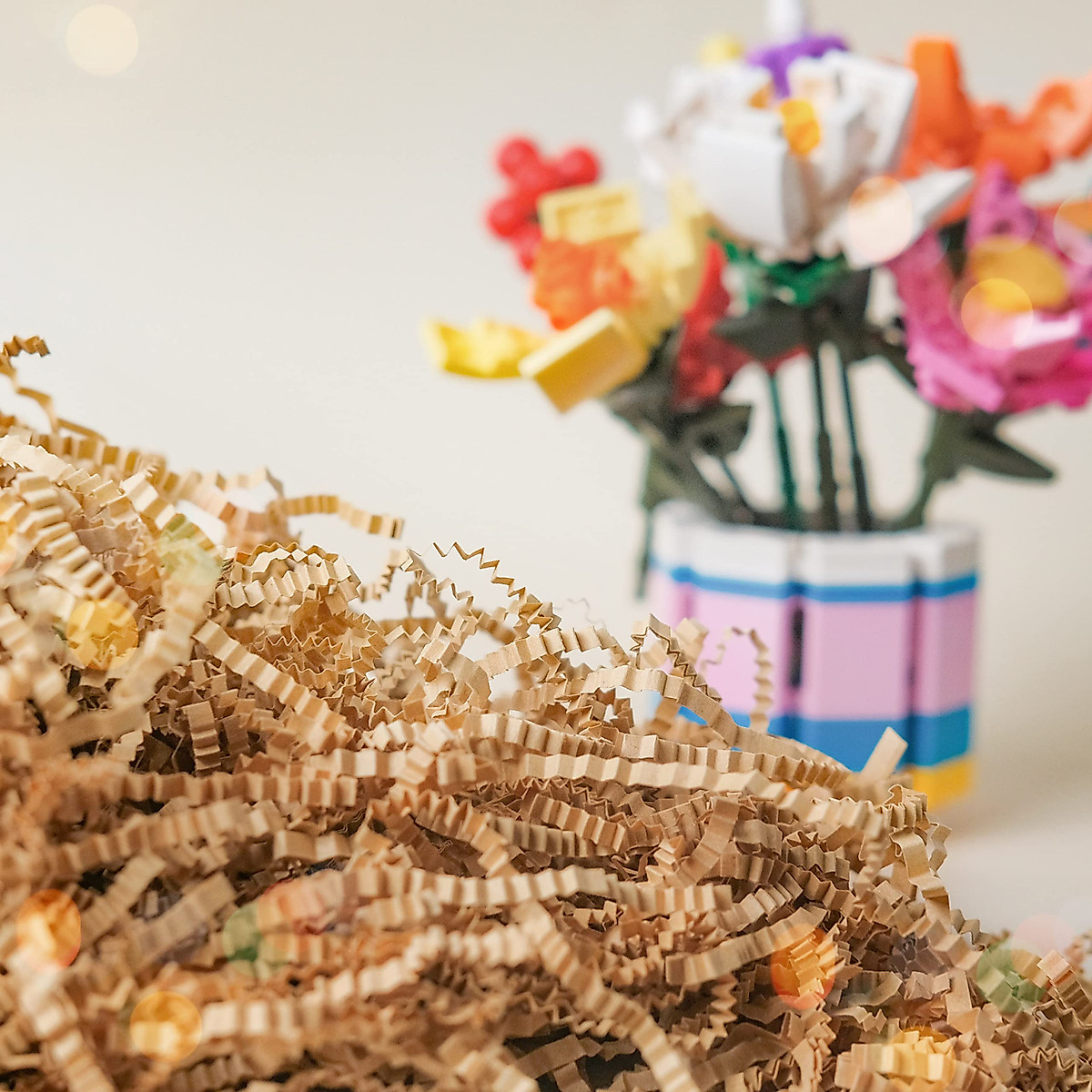 TCAIRG Crinkle Cut Paper Shred Filler (1/2 LB) for Gift Wrapping and Basket Filling - Kraft Shredded Paper for Gift Box, Box Confetti Shredded, Box Stuffing