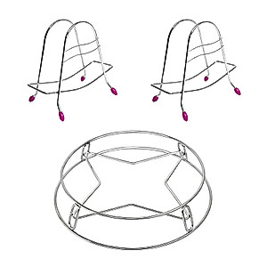 WAIKAS 【 3-Pack】 Cutting Board Racks 2pcs and Universal Pot Rack 1pcs, 304 Stainless Steel